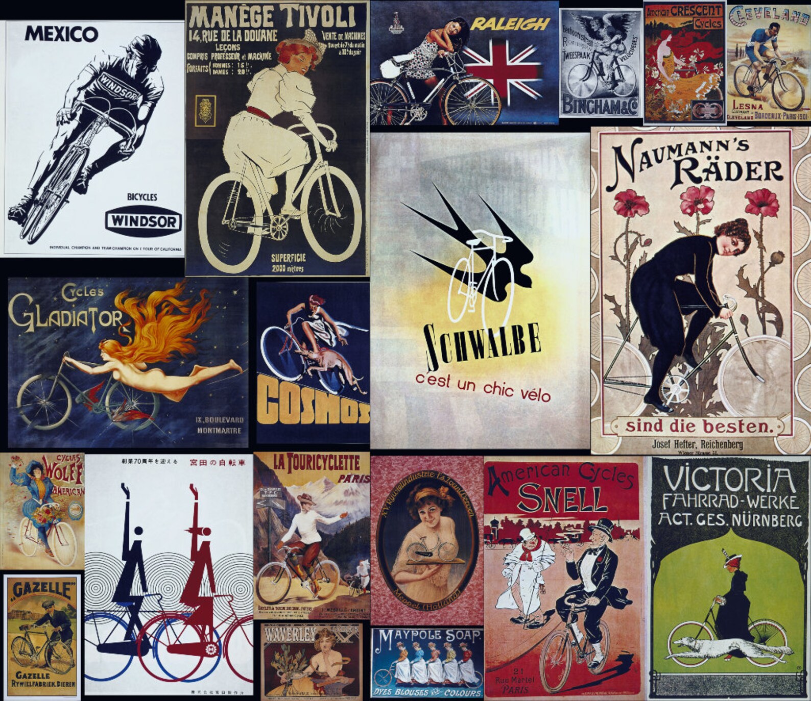 Vintage Bicycle Posters Set of 100 Individual Prints - Etsy