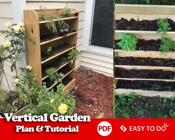 Home & Living Vertical ladder planter plans DIY ladder planter box ...
