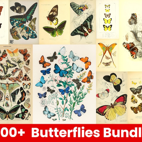 Butterfly Ephemera - Etsy