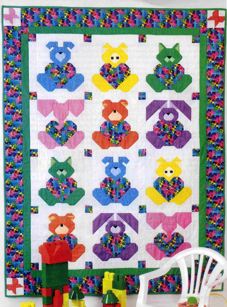 Baby Animals Quilt Pattern PDF Instant Download Modern - Etsy UK