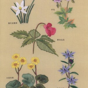 Floral Embroidery Patterns, Japanese Ebook, Botanical Embroidery, PDF ...