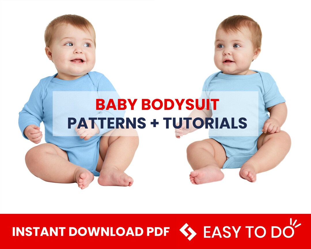 Baby Bodysuit Pattern Pdf, PATTERN Baby Onesie, Romper Suit, Baby One ...