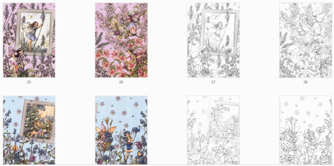 Fairy Coloring Pages Book for Adults and Kids Bundle - Etsy