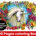 Unicorns Coloring Pages-fantasy Coloring Book Magical - Etsy