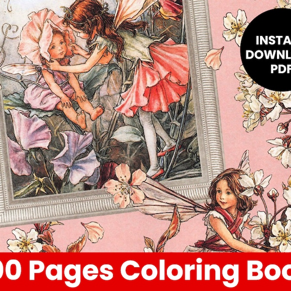 Fairy Coloring Page - Etsy