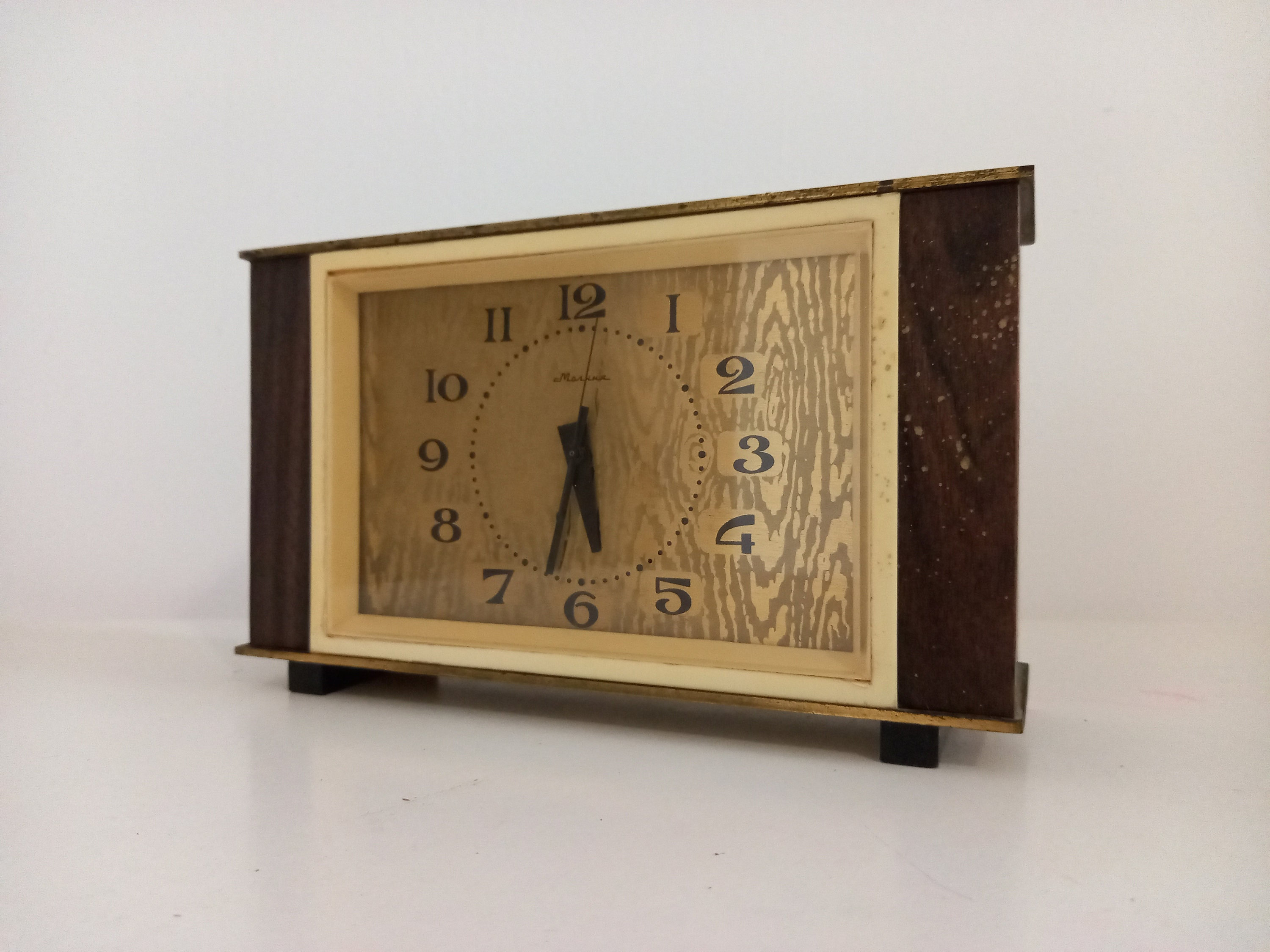 Vintage Soviet Desk Clock Retro Mechanical Clock for Table - Etsy