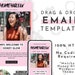 Cute Email Template for Mailchimp Editable Newsletter Template Canva ...