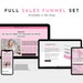 Pink Course Sales Templates for Wordpress Complete Set for Coaches Long ...