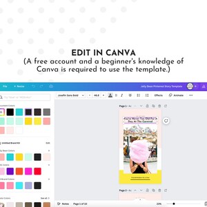 Cute Pinterest Templates for Canva | Matching Jelly Bean Template ...