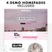 Pink Wordpress Theme, Feminine Wordpress Theme for Bloggers, Coach ...