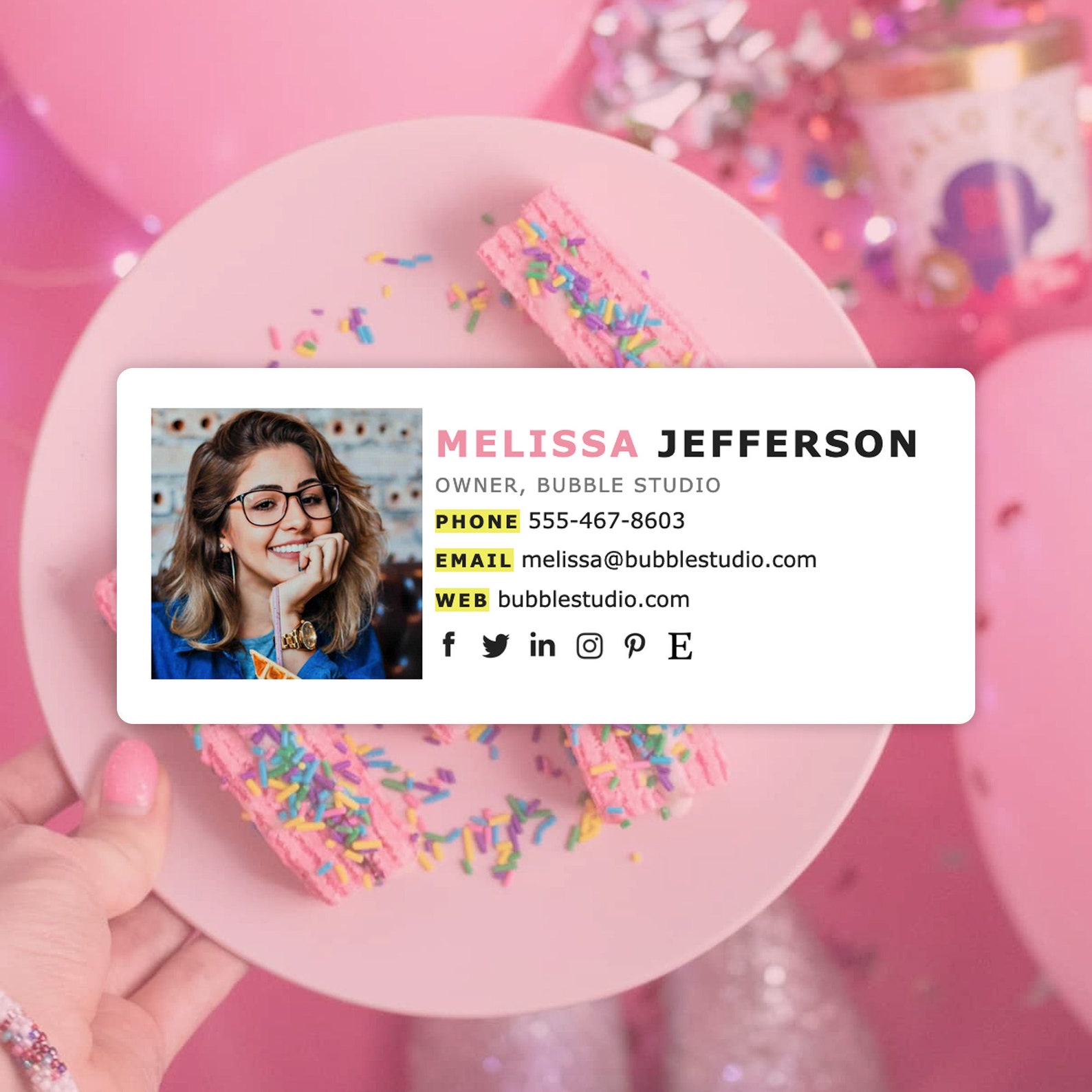 Fun Email Signature Template Email Signature With Clickable - Etsy