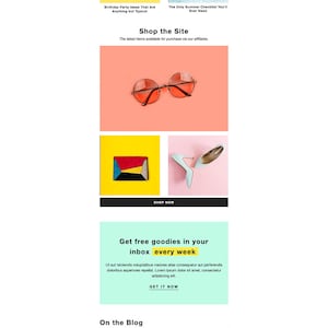 Cute Email Template for Mailchimp | Editable Newsletter Template ...