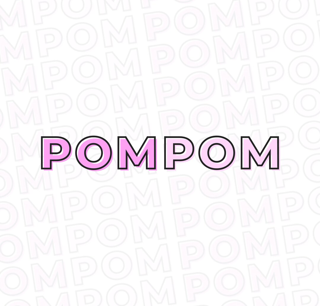 Pink Logo Template for Canva | Pompom Logo | Feminine, Pink Logo Design ...