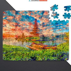 Beautiful Bali Temple Puzzle: Pura Bali Jigsaw Puzzles. Travel Puzzles ...