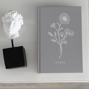 Birth Month Flower Notebook, Personalized Gift for Her, Birth Month ...