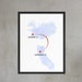 Custom Long Distance Relationship Art Print - Long Distance Gift for ...