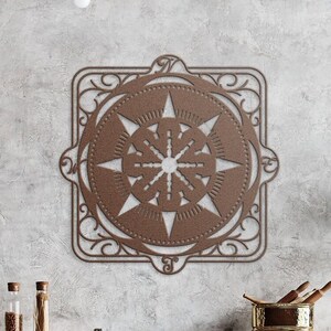 Ornate Compass Rose Metal Wall Art, Nautical Compass, Nautical Wall Art ...