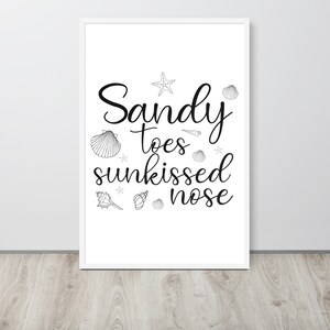 Sandy Toes Sunkissed Nose SVG, Summer Camp Printable Summer Banner Art ...