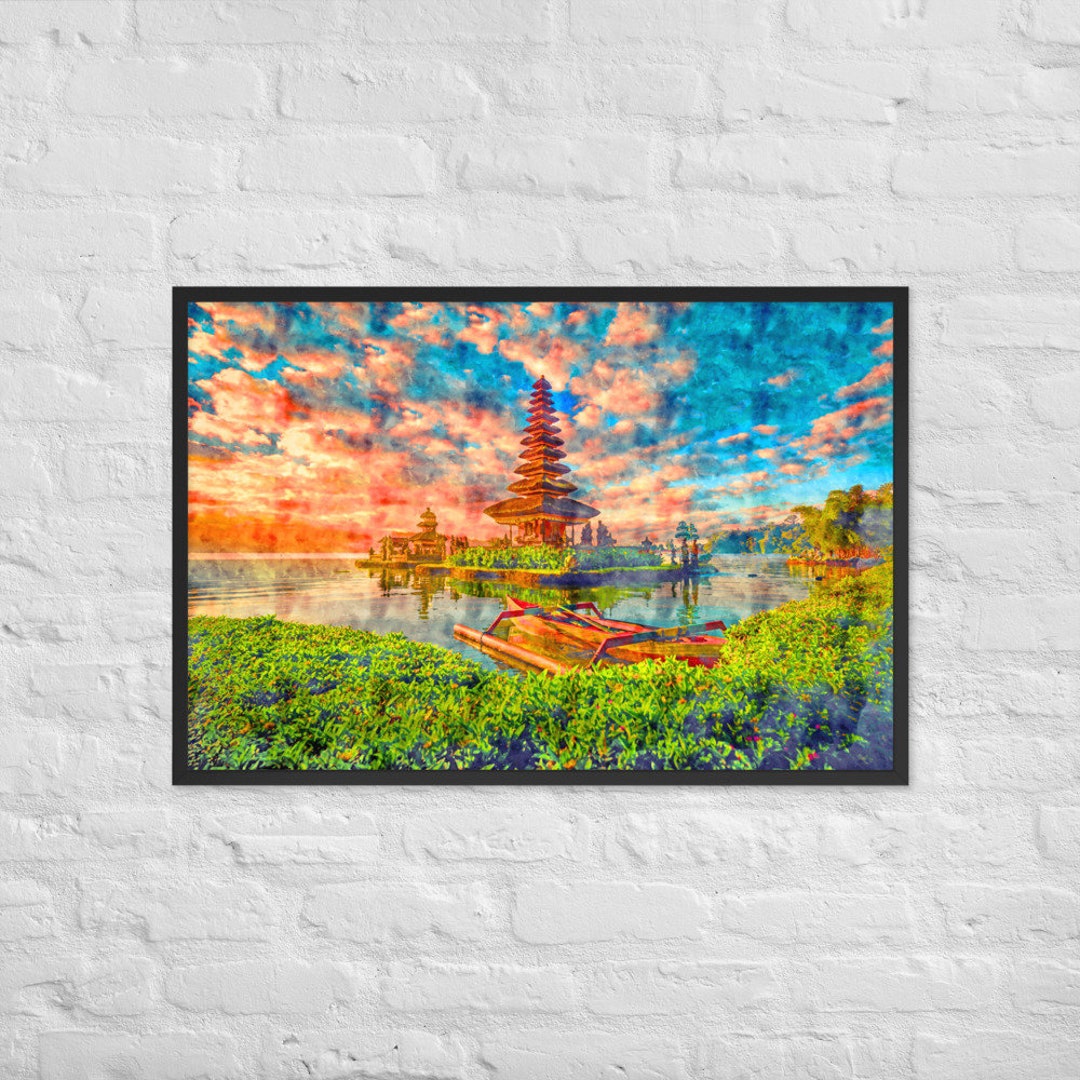 Indonesia Wall Art Digital Print: Printable Room Decor, Bucket List Art ...