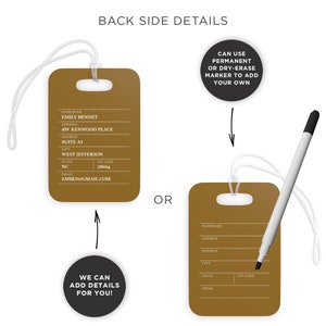 Custom Saying Luggage Tag, Colorful Personalized Baggage Tag, Sarcastic ...