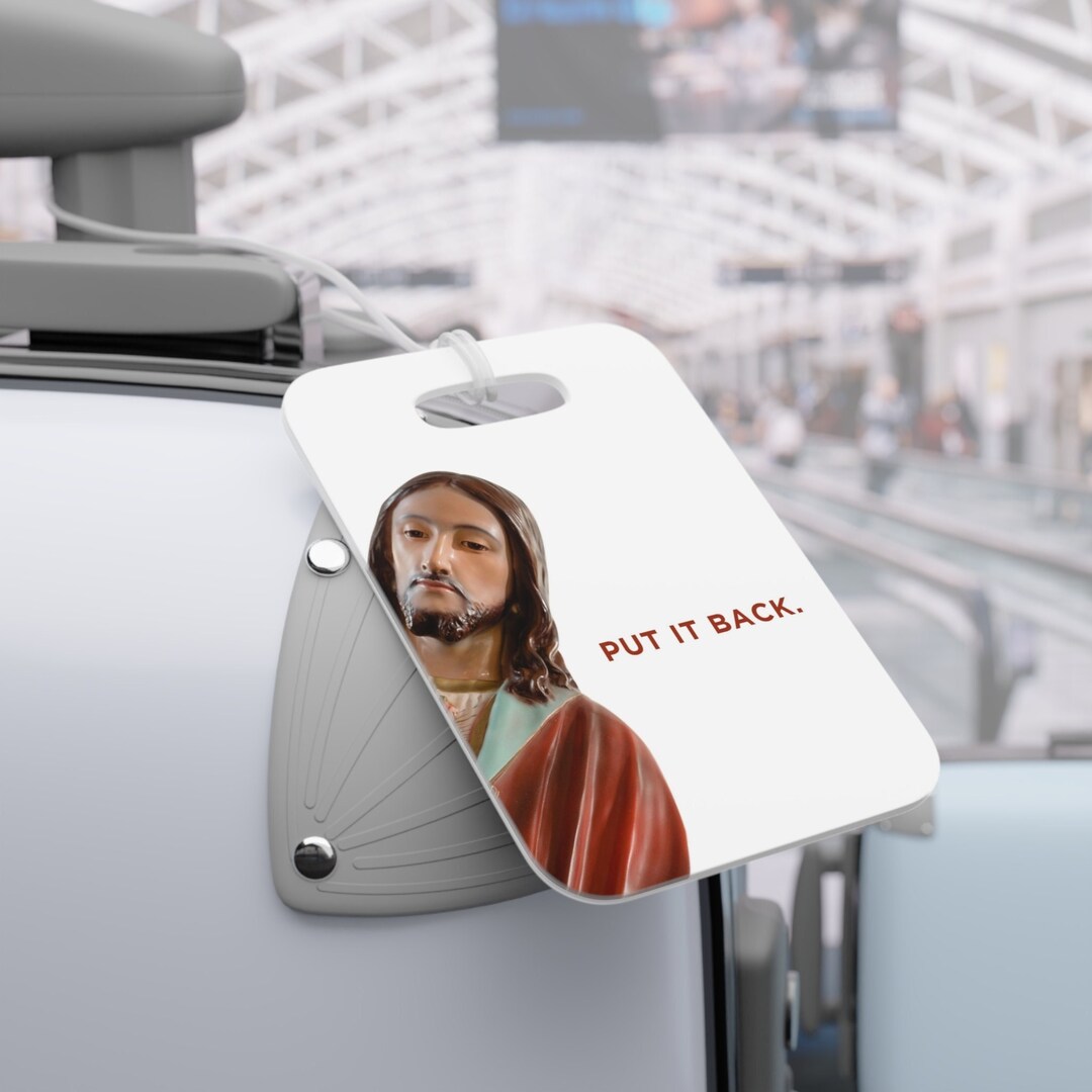 Jesus is Watching Luggage Tag, Funny Baggage Tag, Personalized WWJD ...