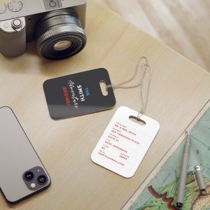 The Adventure Begins! Personalized Family Name Luggage Tag, Family ...