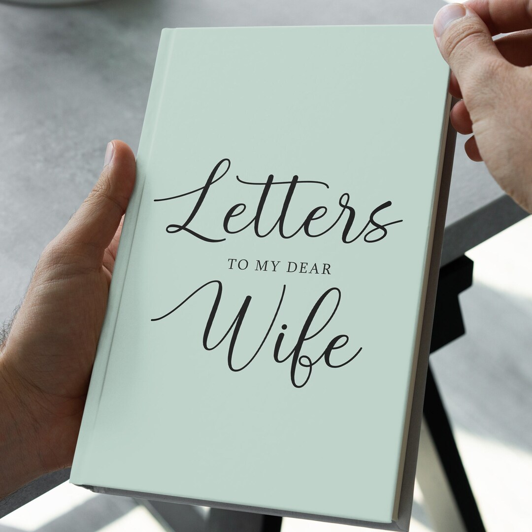 Letters to Wife Grief Journal, Memorial Gift, Sympathy Gift for Widow ...