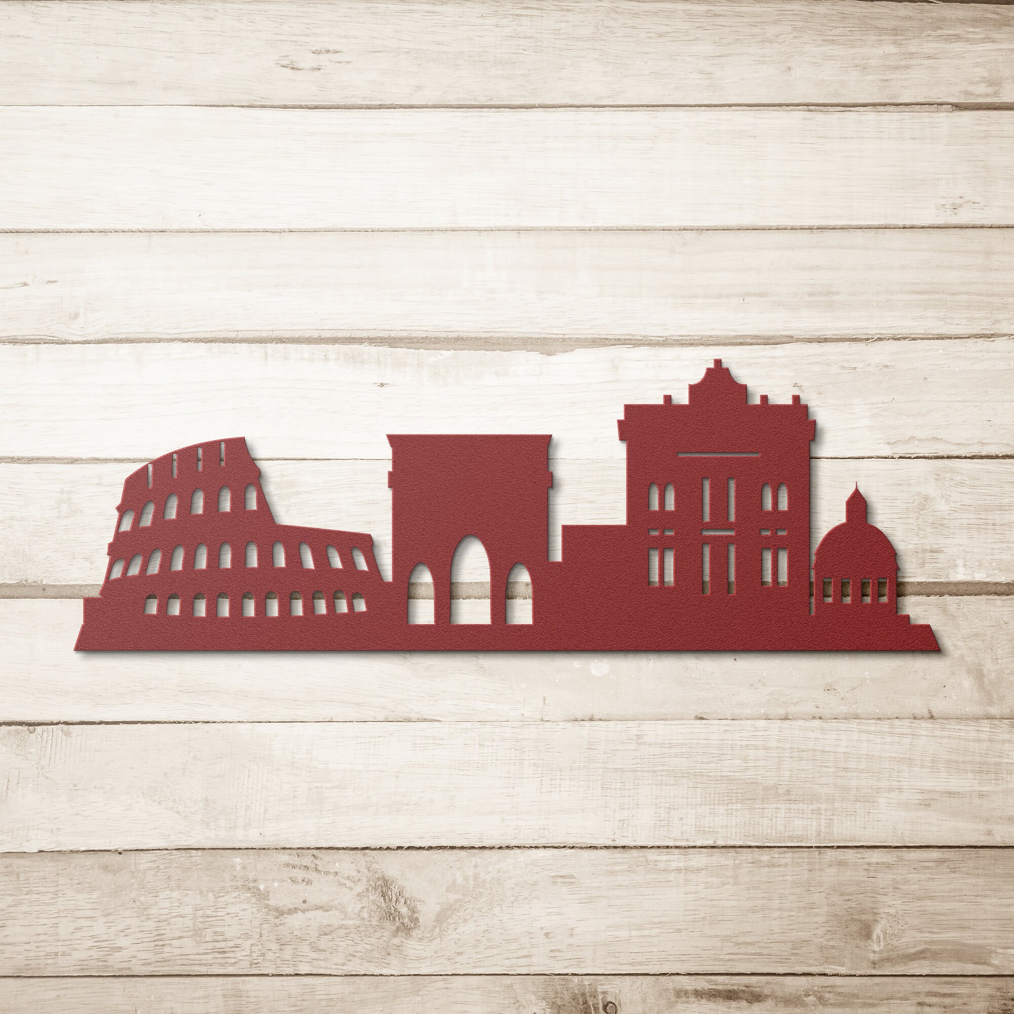 Metal Wall Art City Skyline Stainless Steel Metal Sign - Etsy