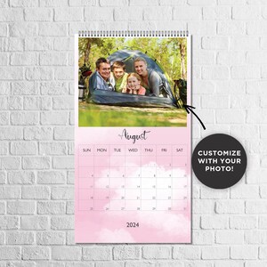 Custom 2024 Calendar: Personalized Photo Wall Planner Family - Etsy
