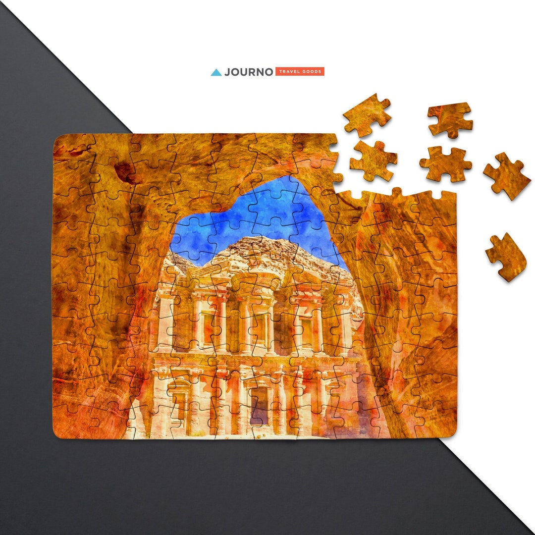 Jigsaw Puzzles for Adults: Petra City Jordan Landscape Puzzle. Nature ...