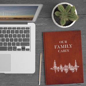 Personalized Woodland Cabin Journal With Family Name - Customizable ...