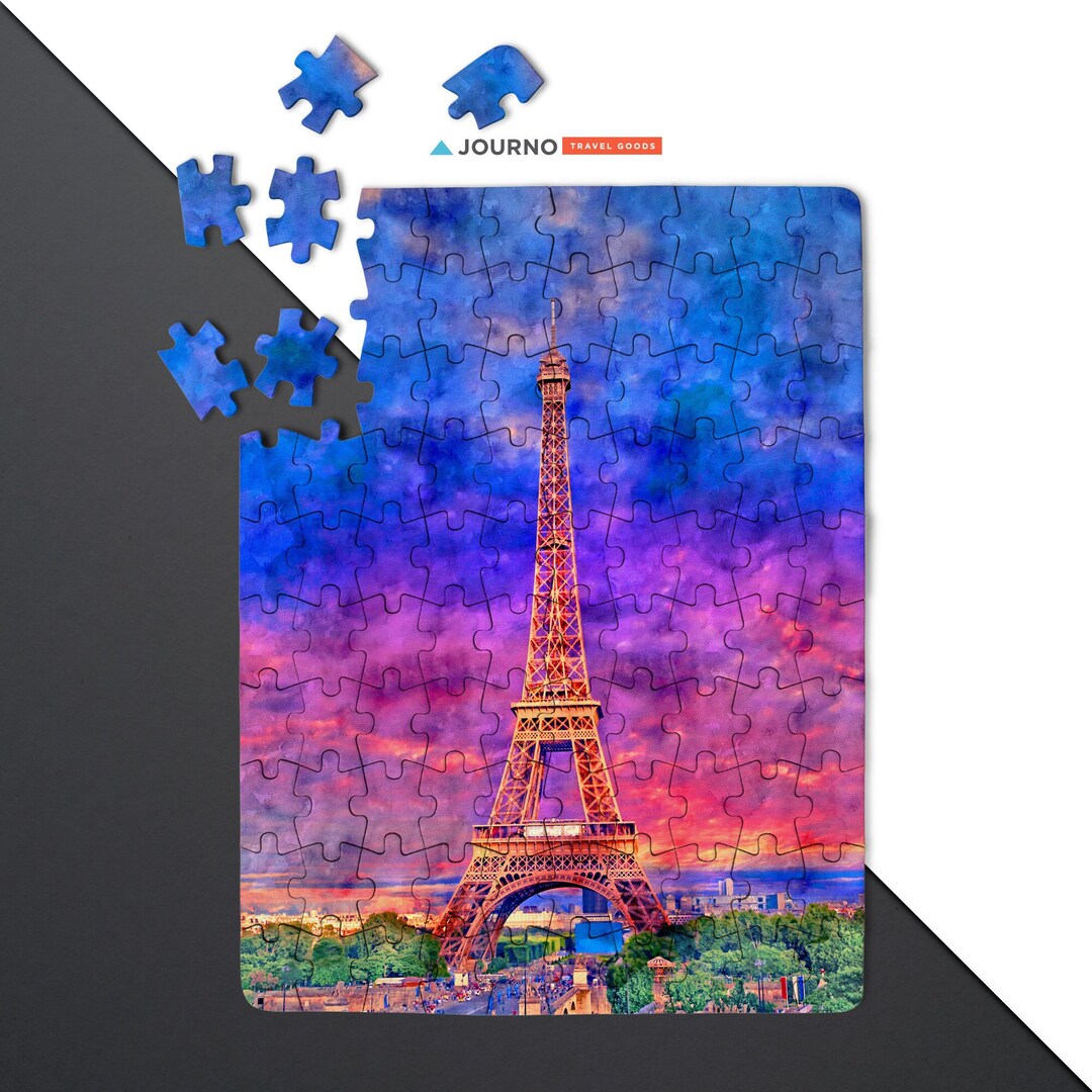 Paris Puzzle: Eiffel Tower Puzzle. Paris Painting Puzzles for Adults ...