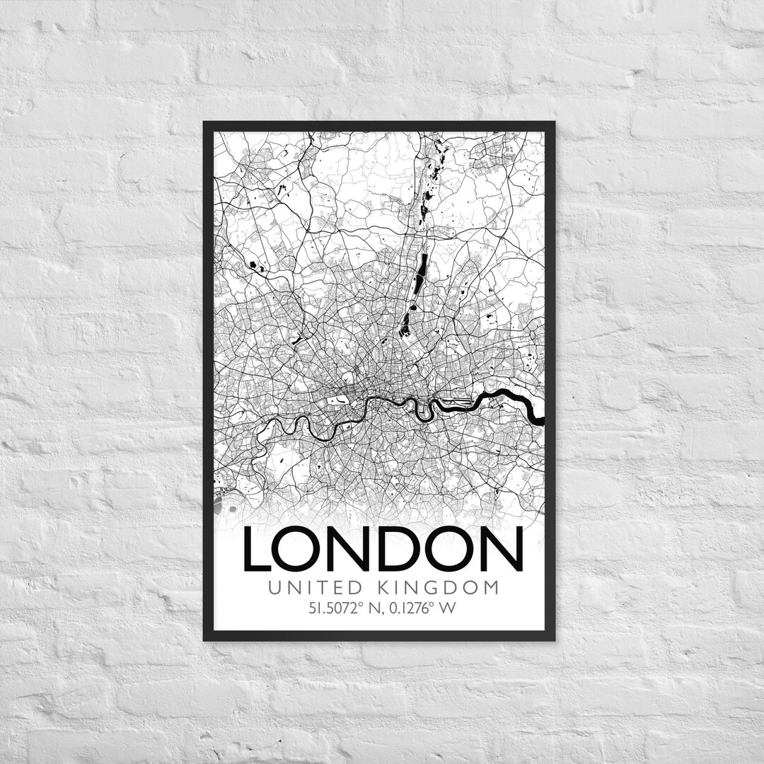 Custom Modern Art City Map, Personalized Street Map Print, Urban Map ...
