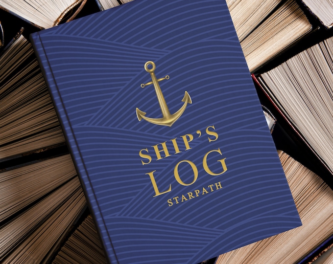 Custom Yacht Log Book, Personalized Captain's Log Boating Journal ...