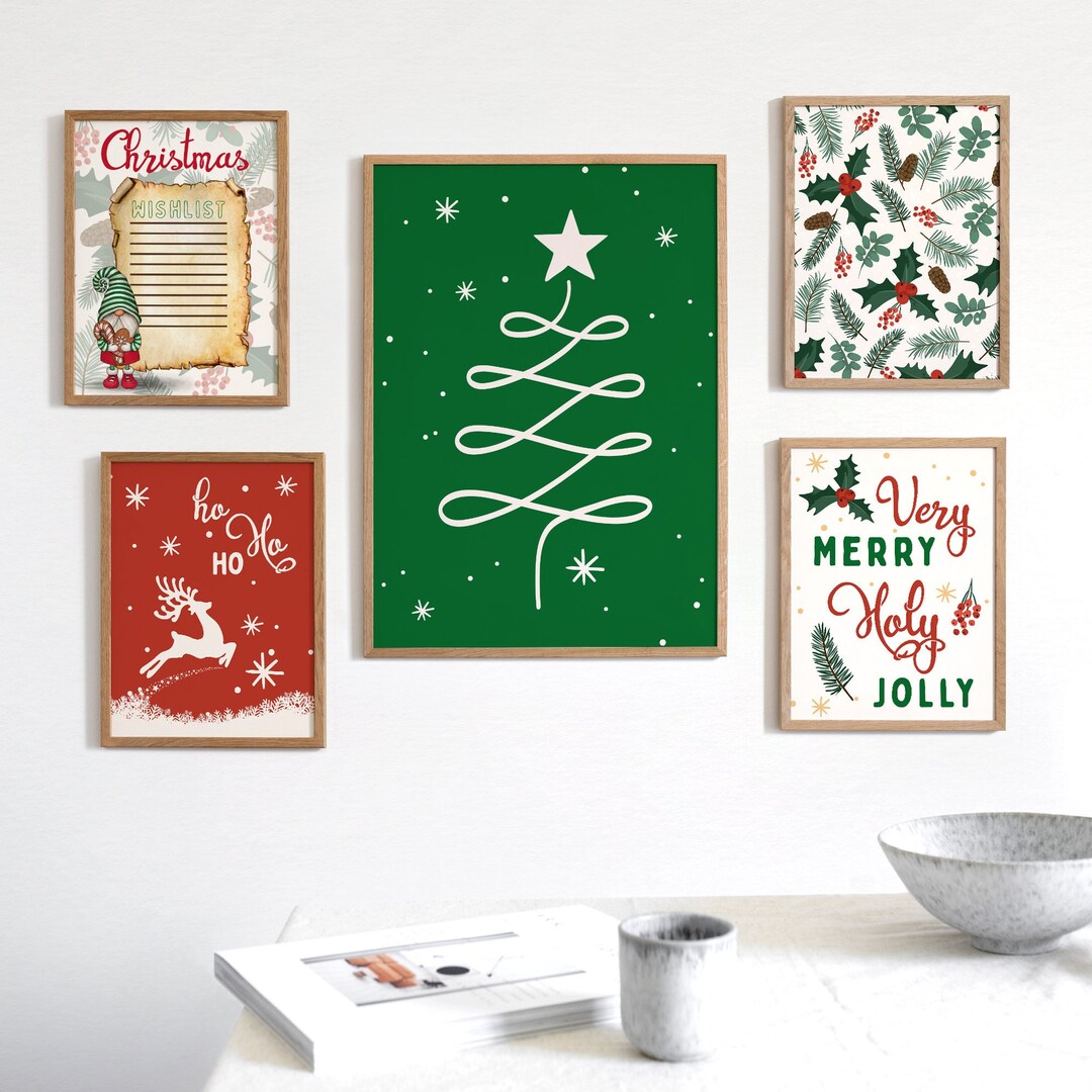 Merry Christmas Fun Holiday Digital Prints Bundle, Wishlist Included ...