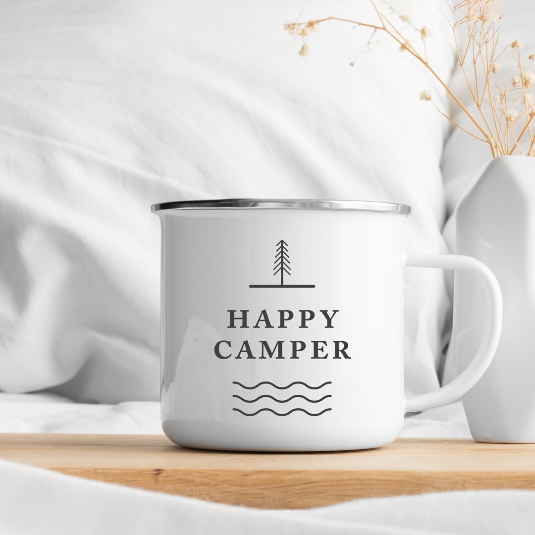 Happy Camper Mug: Unique Camping Gifts. Coffee Cups, Camper Decor ...