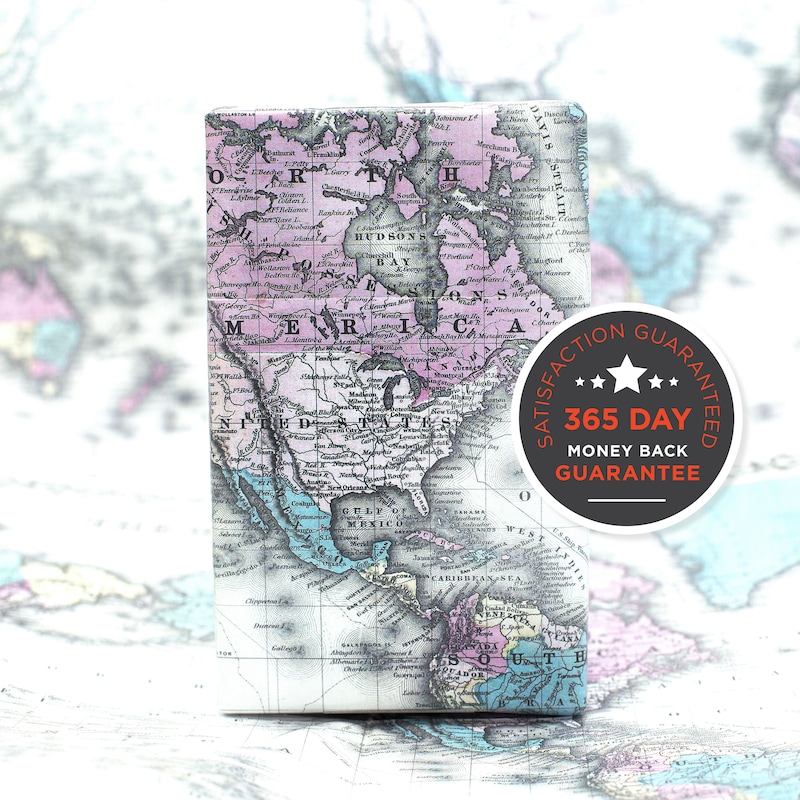 Purple World Map - Etsy