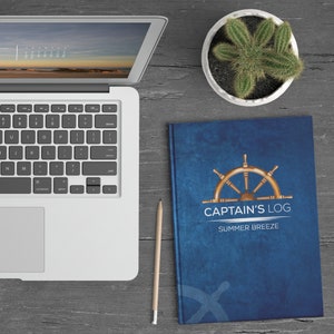 Custom Yacht Log Book, Personalized Captain's Log Boating Journal ...