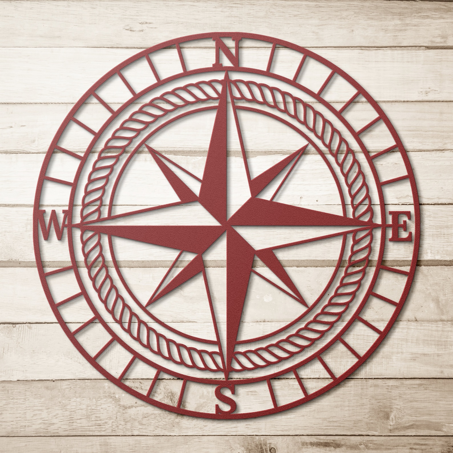 Metal Compass Wall Art Nautical Compass Wall Decor Compass - Etsy