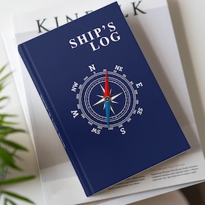 Custom Ship's Log, Nautical Notebook, Personalized Captain's Log Book ...
