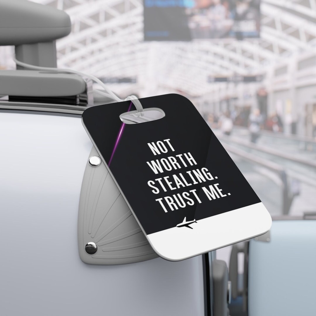 Funny Sayings Luggage Tags, Sarcastic Travel Bag Tag, Personalized ...