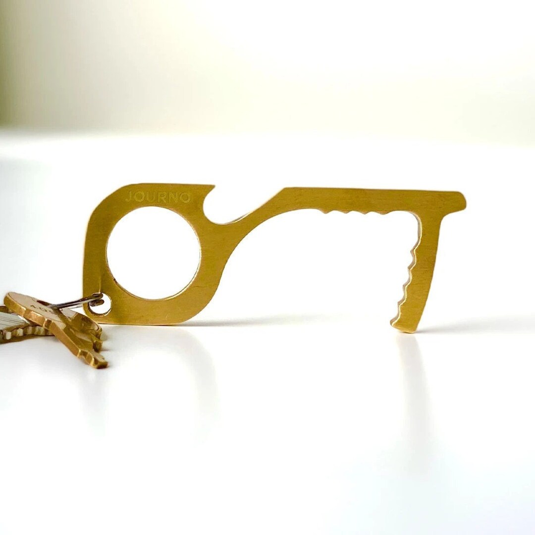 Brass Button Pusher Tool & Door Opening Tool. No-touch Tool, Germ-free ...