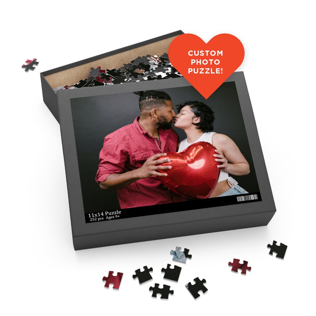 Custom Photo Puzzle, Personalized Gift Idea for Couples, Photo Jigsaw ...