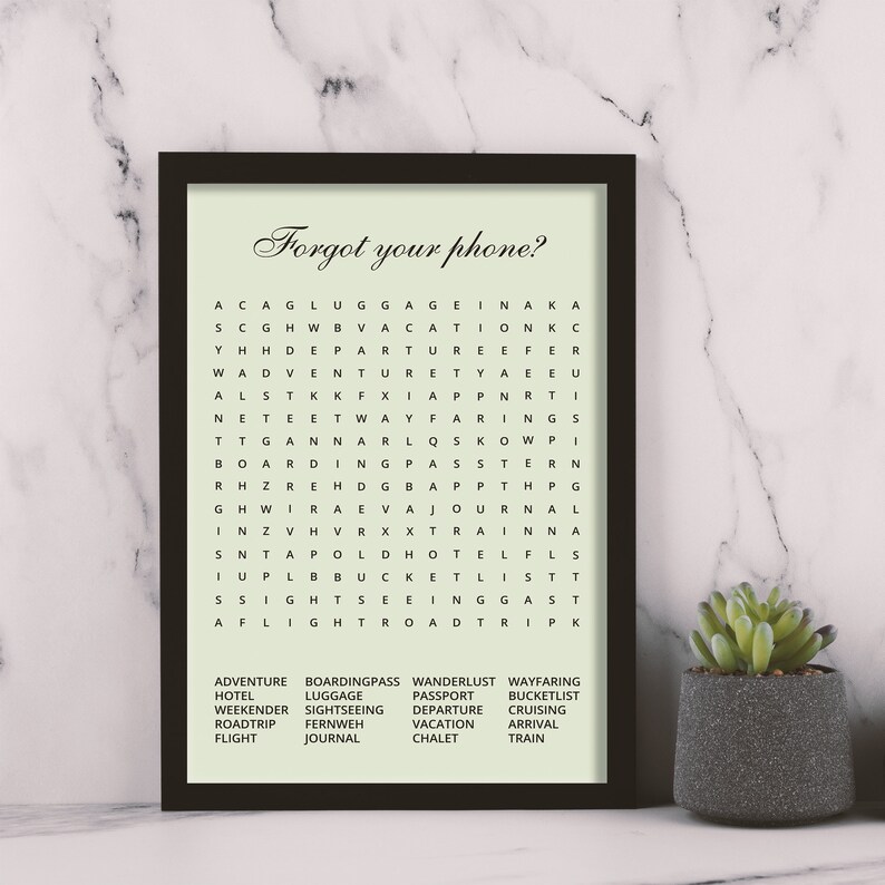 Guest Bathroom Word Search Funny Bathroom Decor Bathroom - Etsy