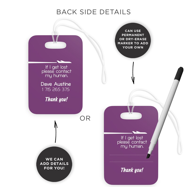 Personalized Funny Luggage Tag, Sarcastic Travel ID Tag, Custom Bag Tag ...