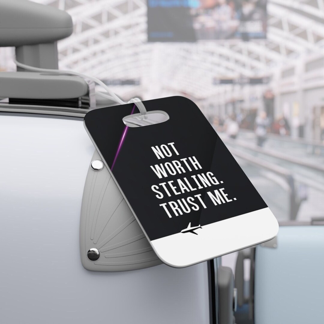 Funny Sayings Luggage Tags, Sarcastic Travel Bag Tag, Personalized ...