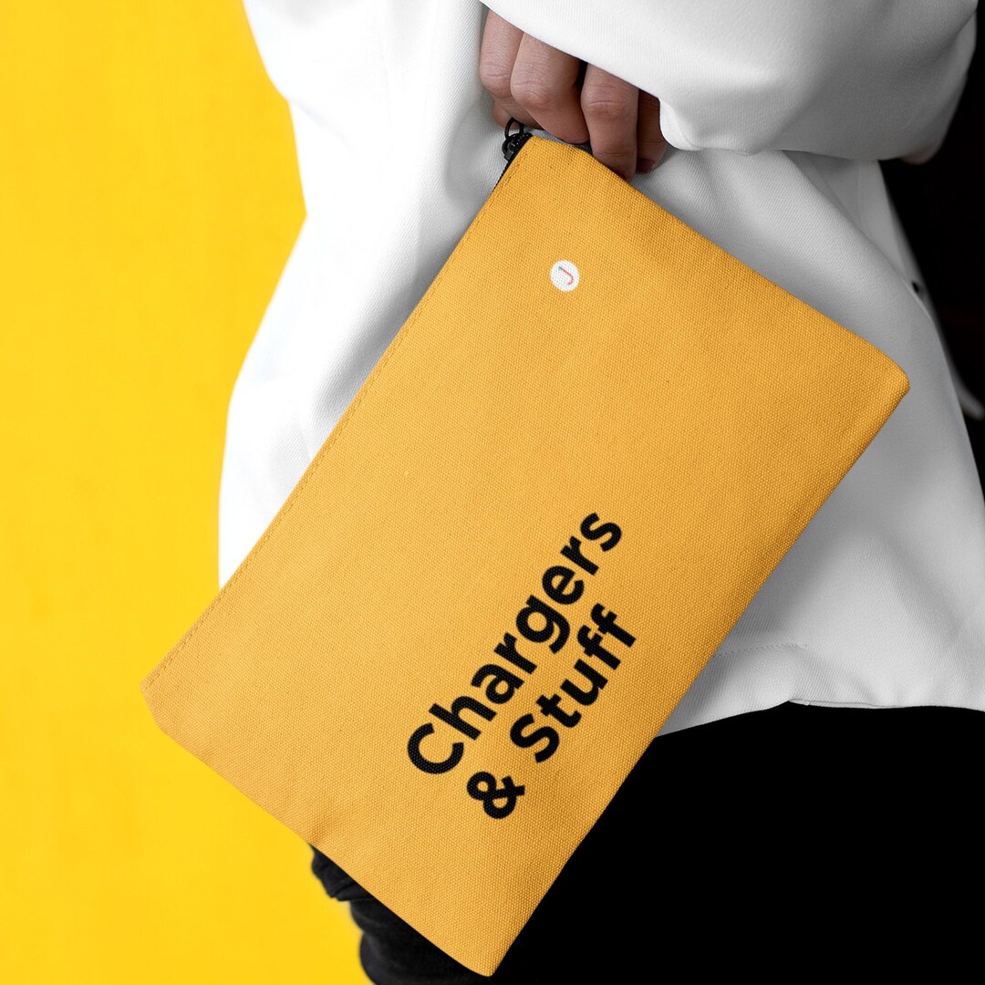 Chargers & Stuff Travel Electronics Bag, Funny Charging Charger Zipper ...