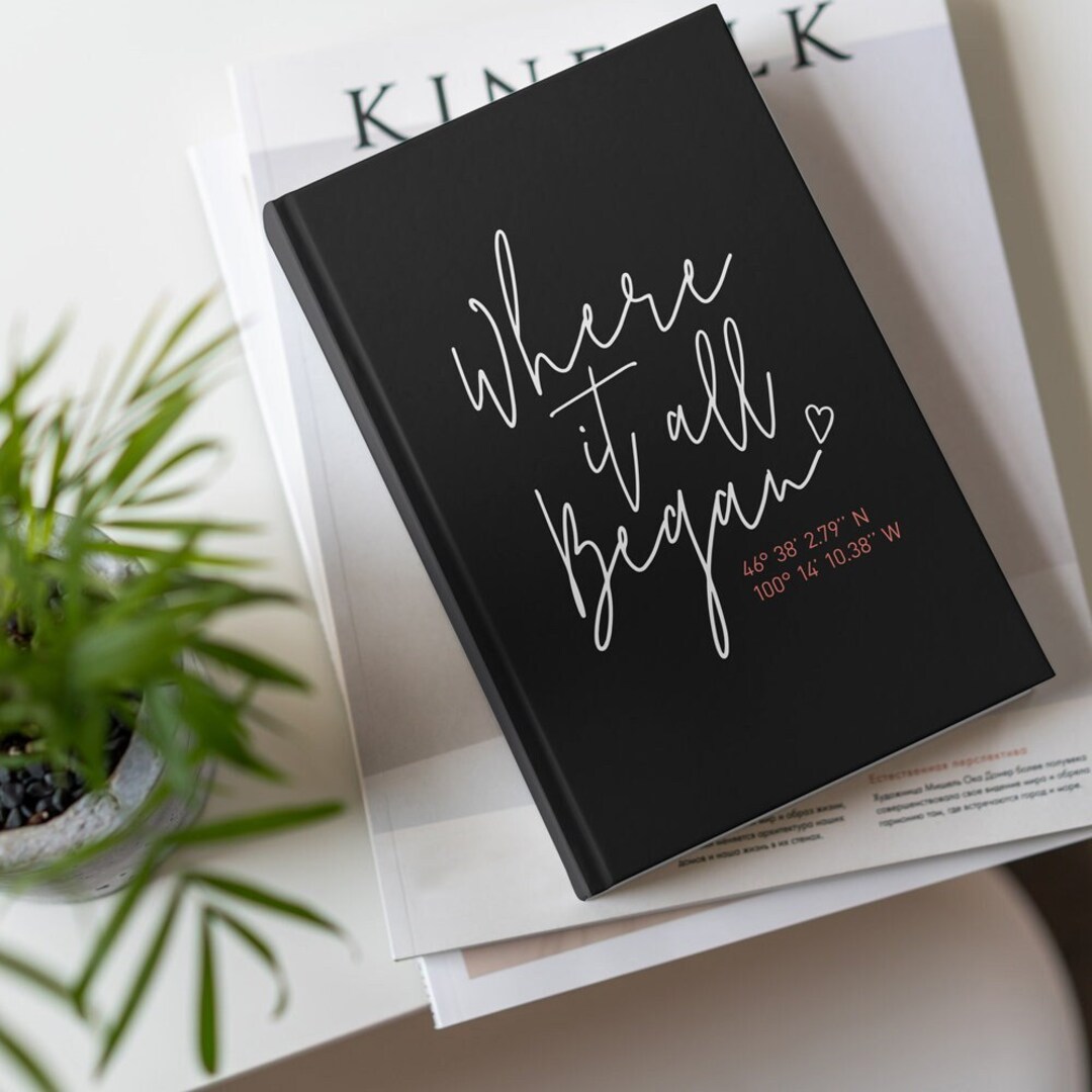 Where It All Began Custom Couple's Memory Book, Personalized ...