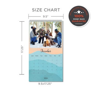 Custom 2024 Calendar: Personalized Photo Wall Planner, Family Travel ...