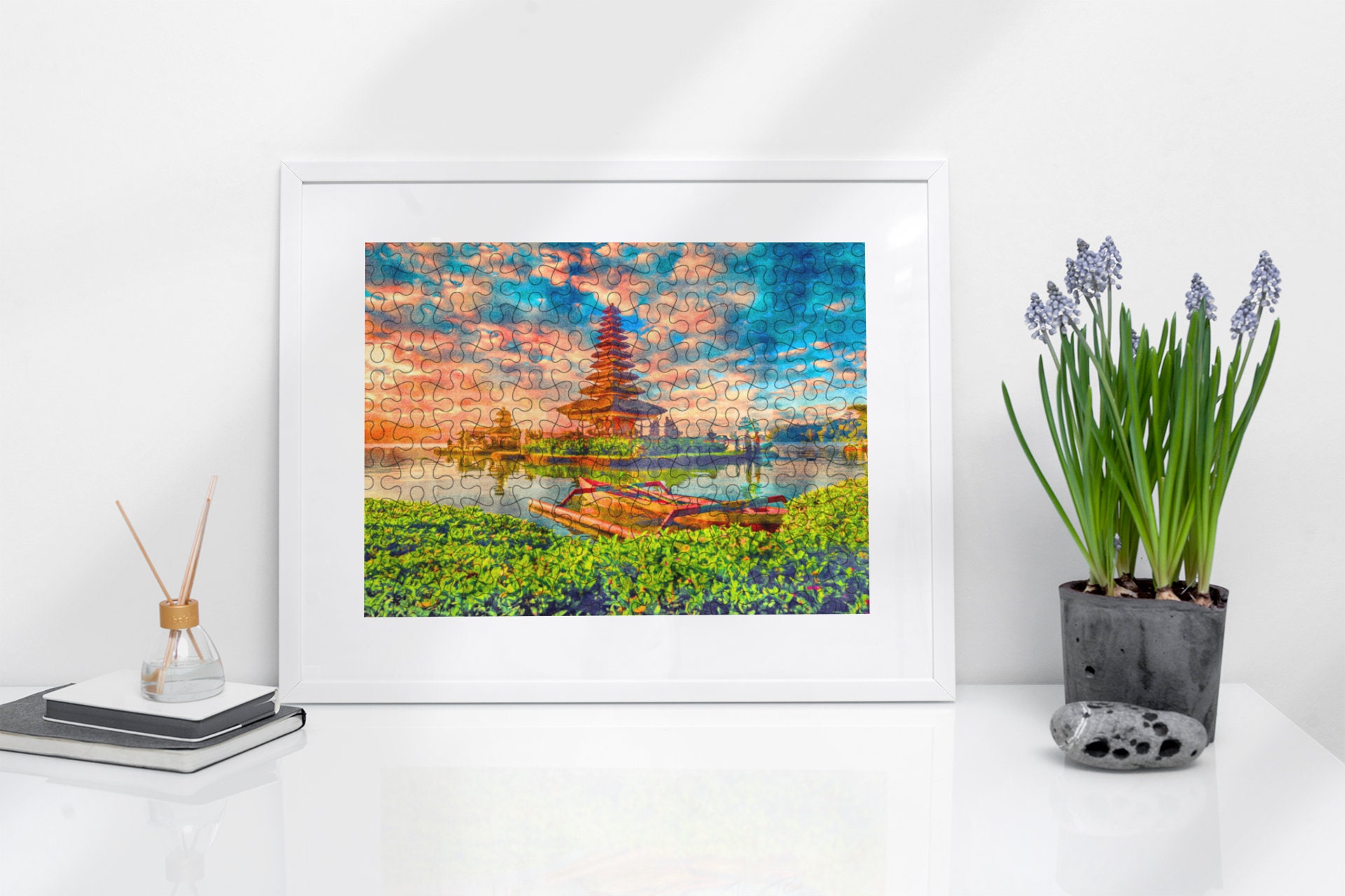 Beautiful Bali Temple Puzzle: Pura Bali Jigsaw Puzzles. Travel - Etsy